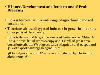 History of fruit breeding | PPTX