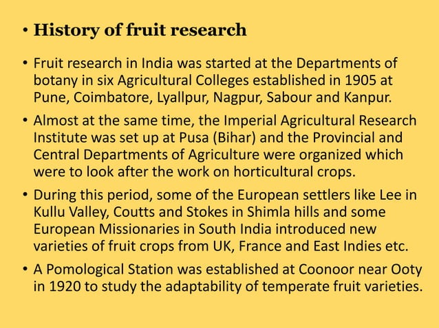 History of fruit breeding | PPTX