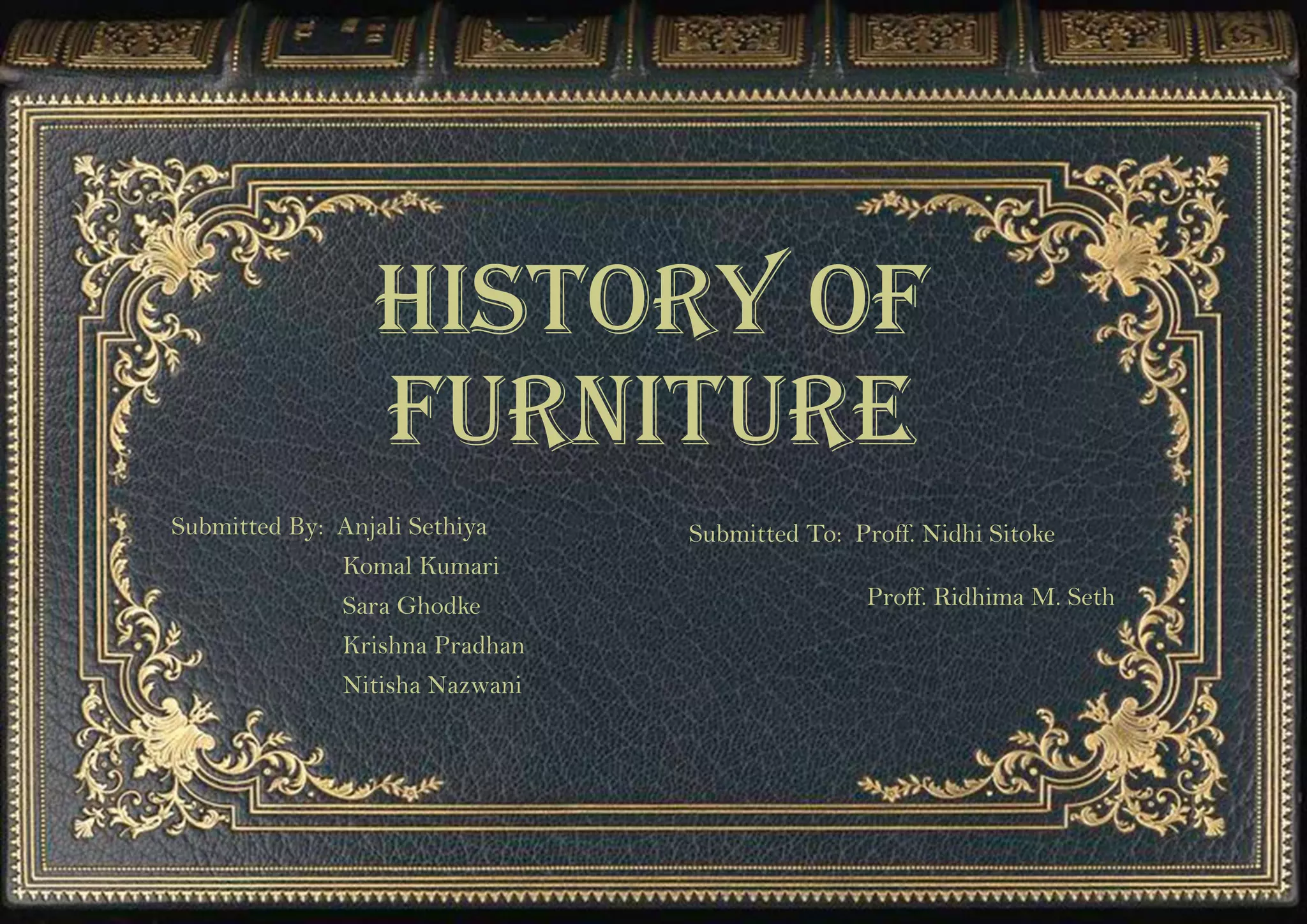 History of Furniture | PPT