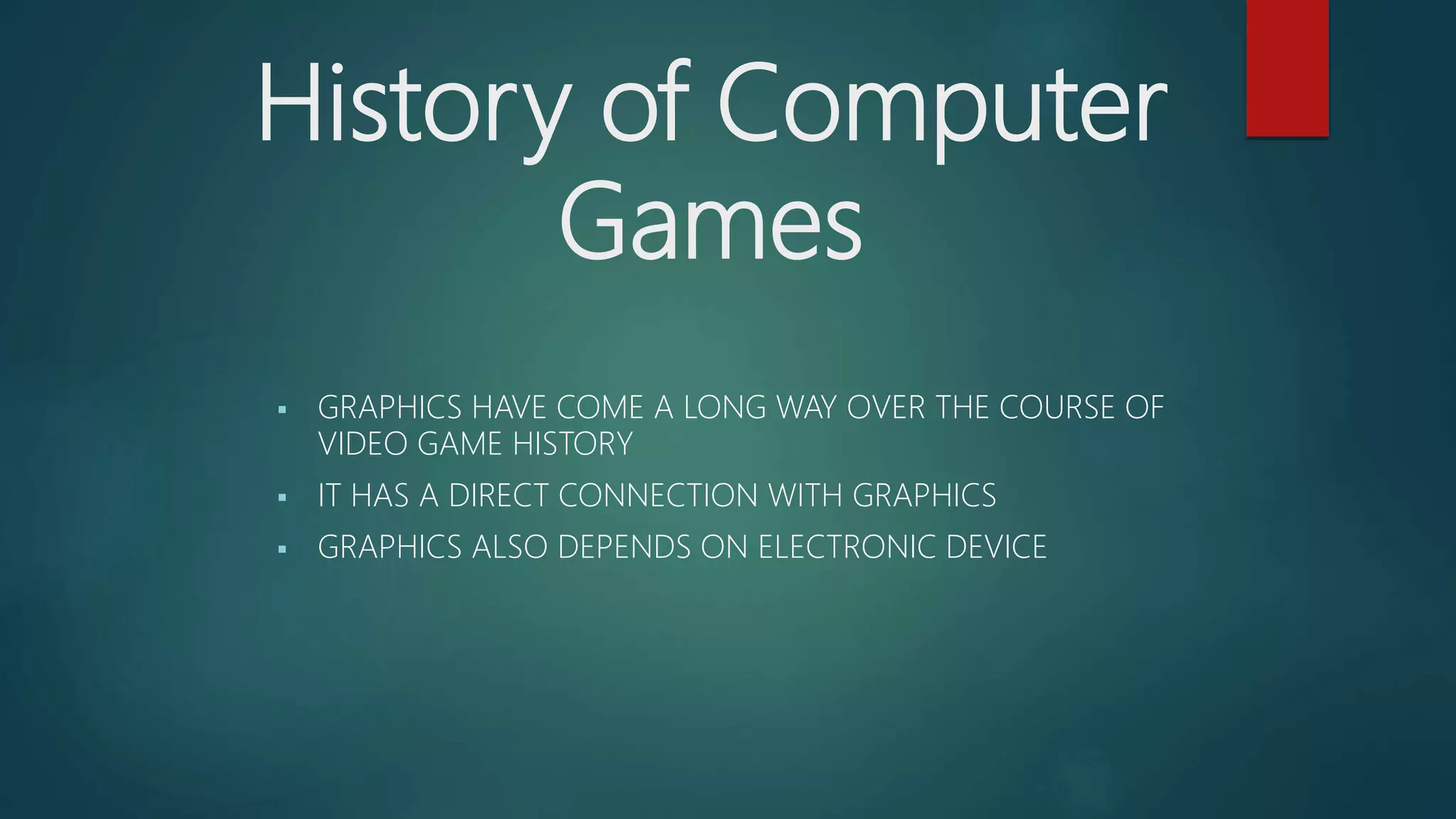 History of game development | PPTX