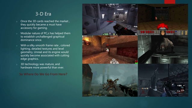 History of game development | PPTX | 3-D Graphics | Computer Software ...
