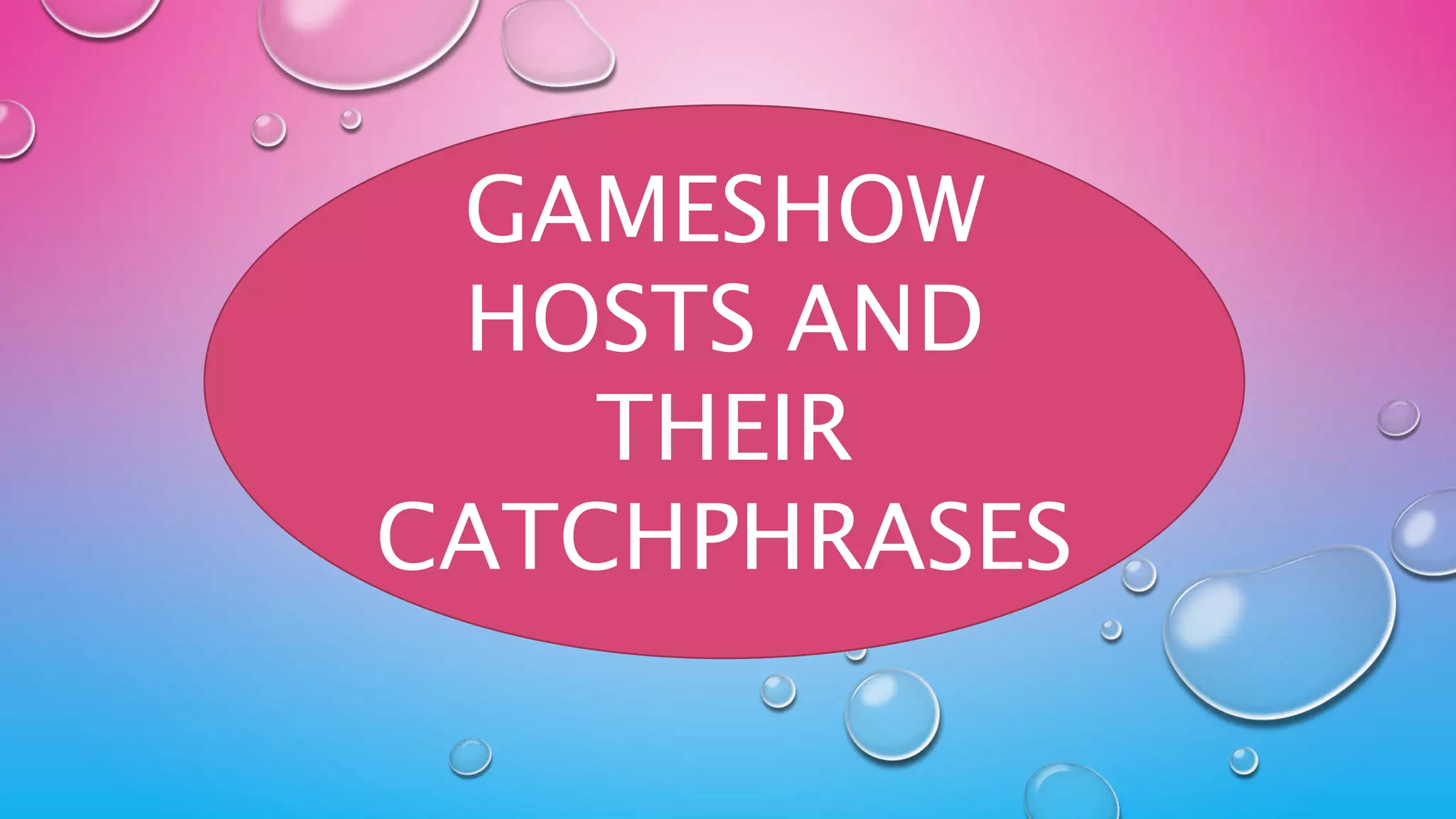 History of gameshows | PPTX | History | Genres