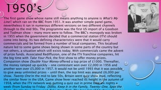 History of gameshows | PPTX | History | Genres