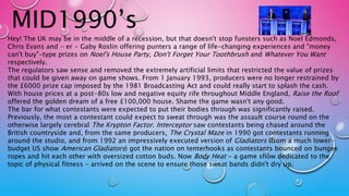 History of gameshows | PPTX | History | Genres