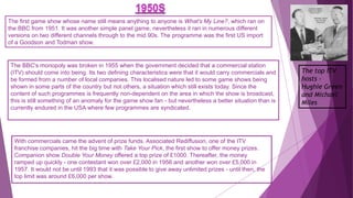 History of game shows | PPTX