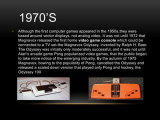 History of gaming. | PPT