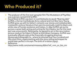 History of gangster genre | PPT