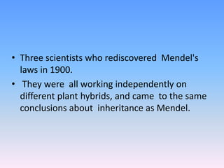 History of genetics | PPTX