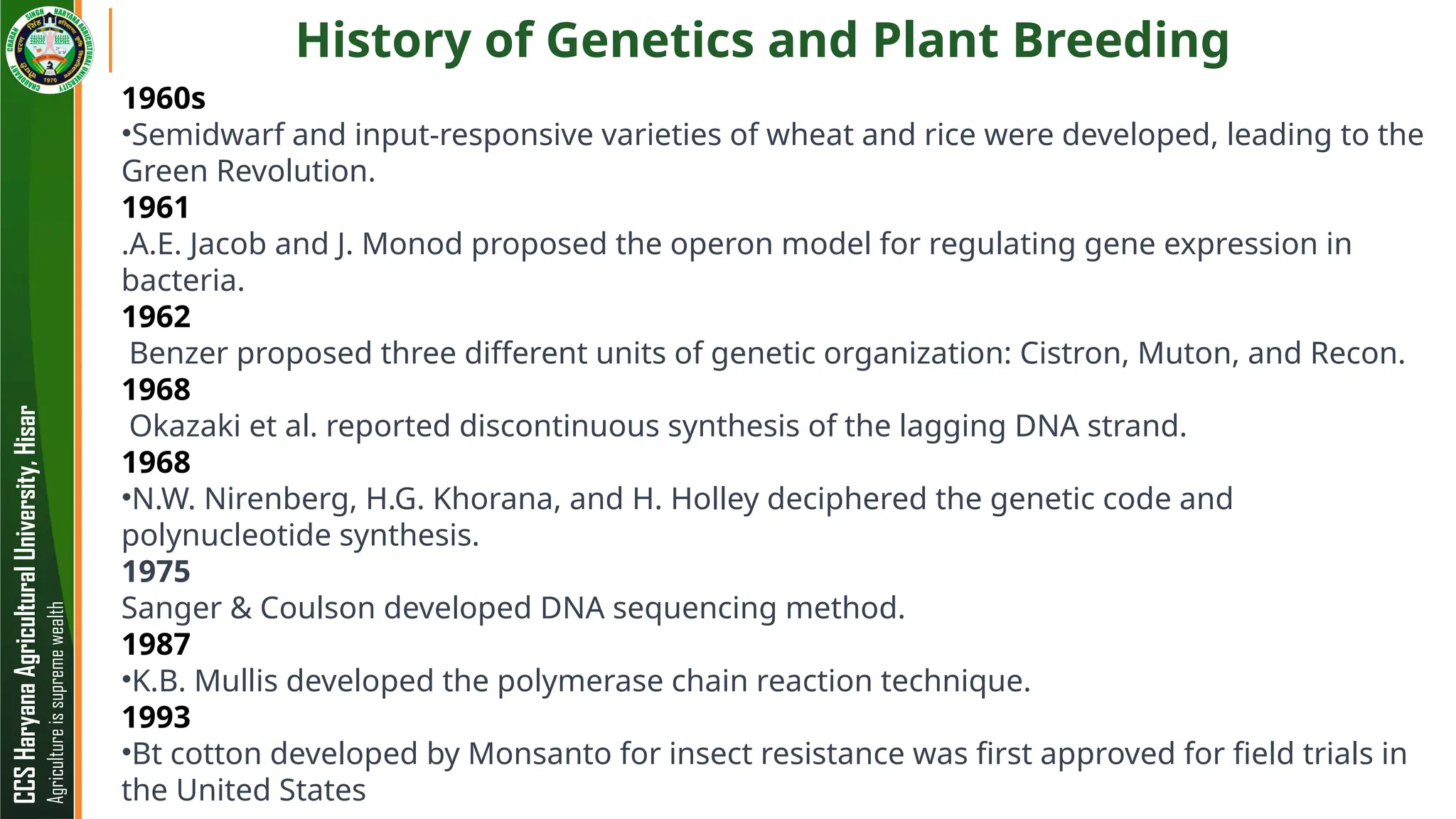 History of Genetics in relation to plant breeding.pptx