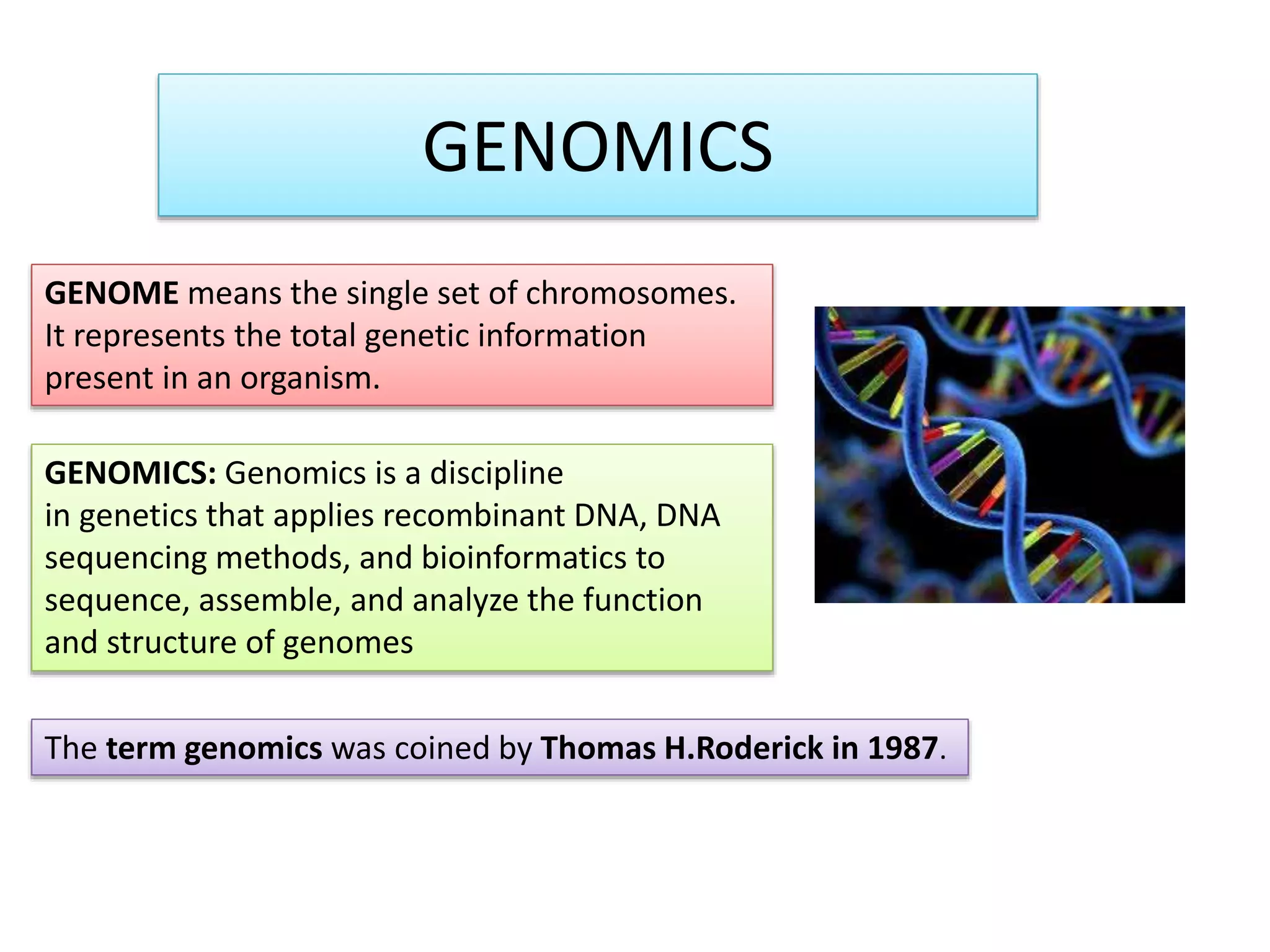History of Genomics | PPTX