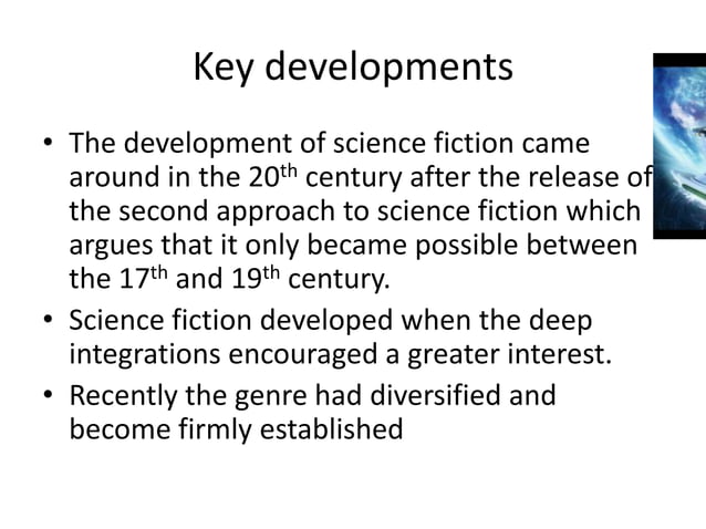 History of genre scifi | PPT