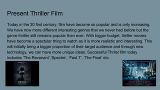 History of genre thriller | PPT