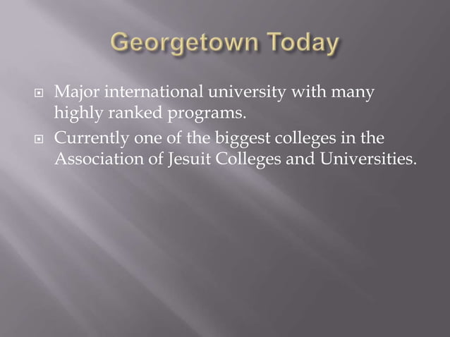 History of geogetown university | PPT