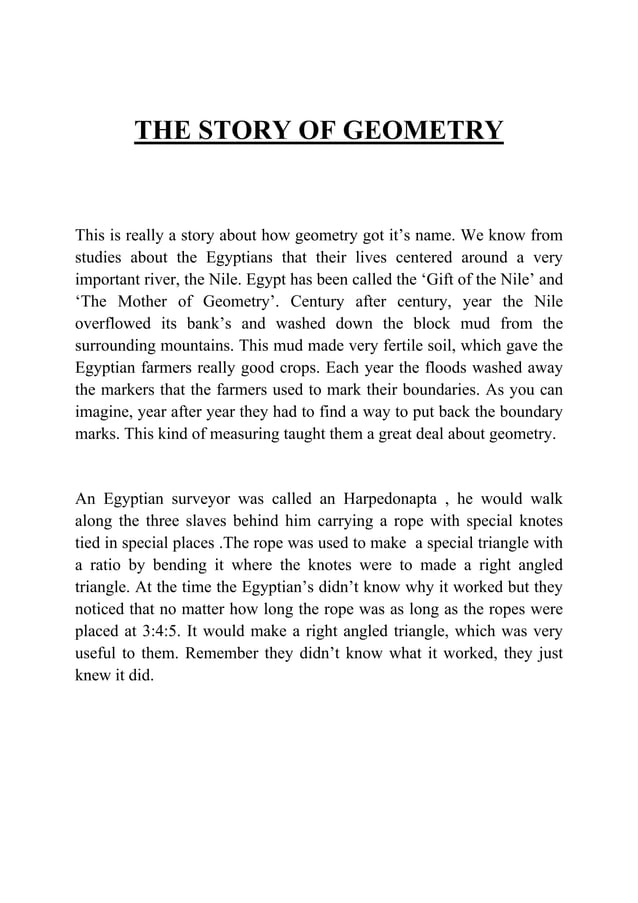 History of geometry | PDF | Geography | Science