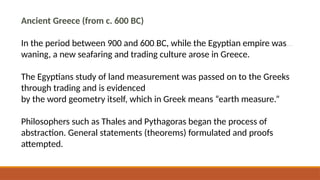 History of Euclidean Geometry and Axiomatic Systems.pptx