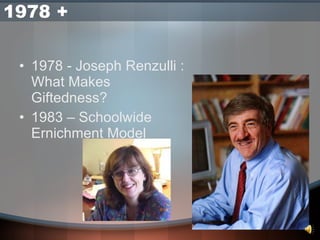 History of gifted education | PPS