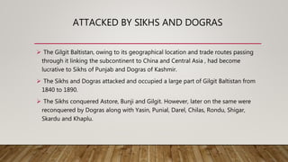 History of gilgit baltistan | PPTX