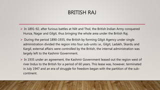 History of gilgit baltistan | PPTX
