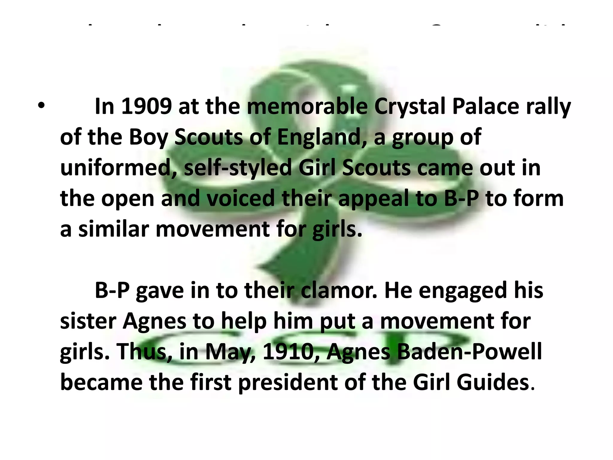 History of girl scout | PPTX
