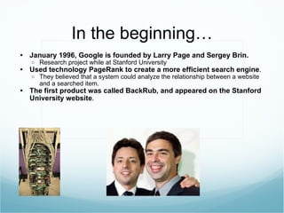 History of google | PPT