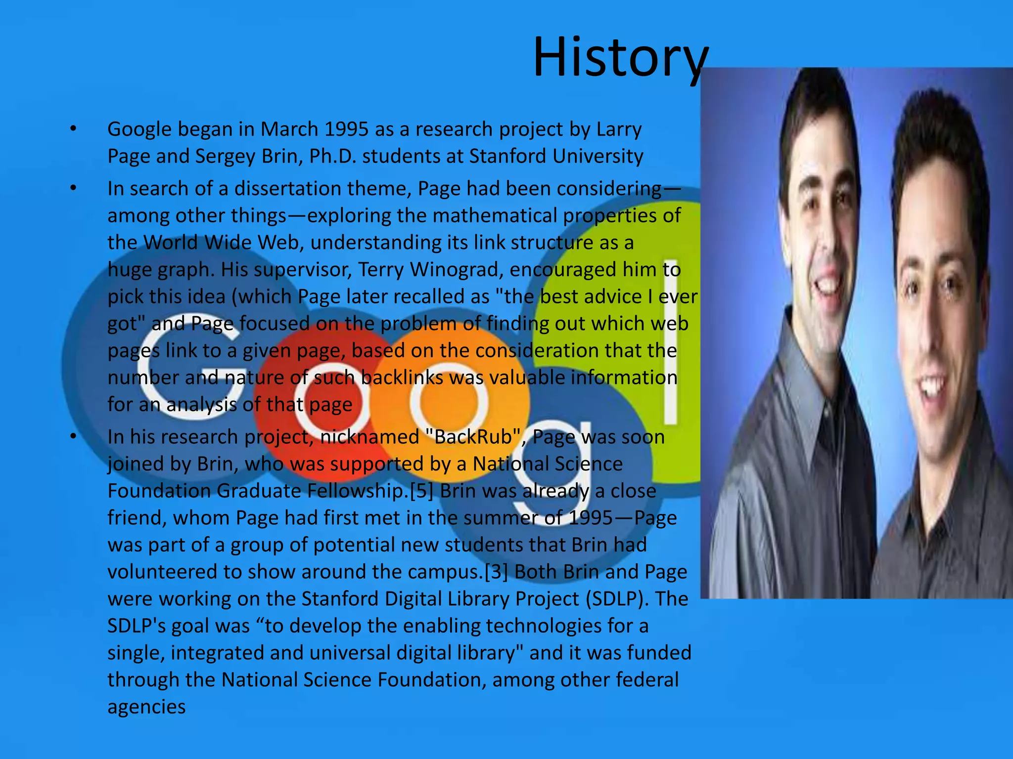 History of google | PPTX