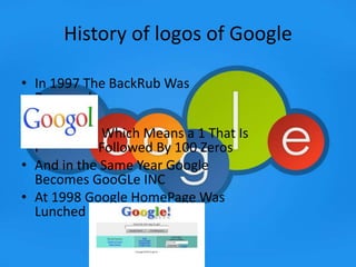 History of google | PPTX