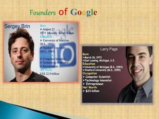 History of google created by shubham verma | PPTX