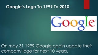 History of Google logo | PPTX