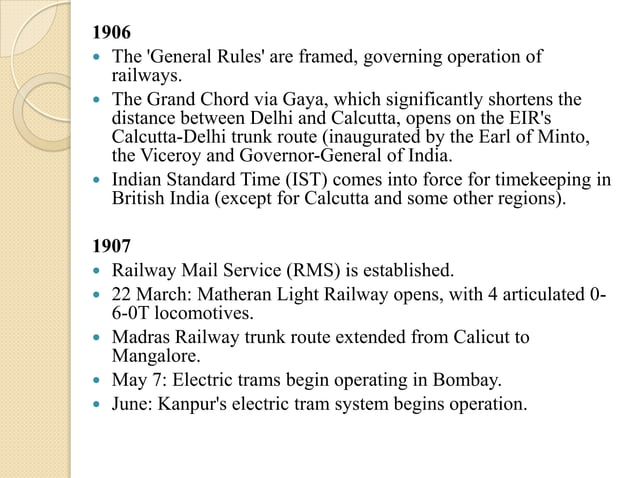 History of great indian railways | PPTX