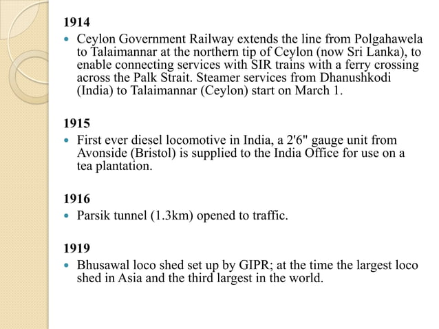 History of great indian railways | PPTX