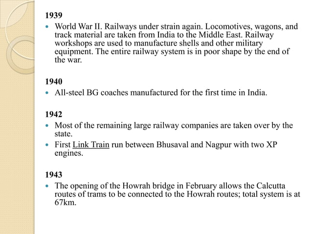 History of great indian railways | PPTX