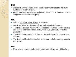 History of great indian railways | PPTX