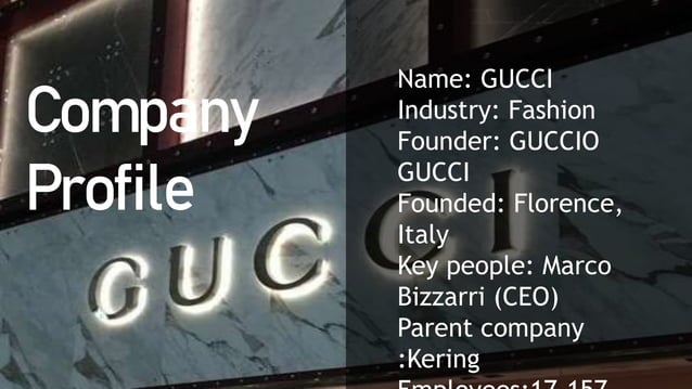 HISTORY OF GUCCI.pptx | Business | Business and Finance