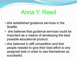 History of guidance and counseling (1) | PPT