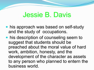 History of guidance and counseling (1) | PPTX