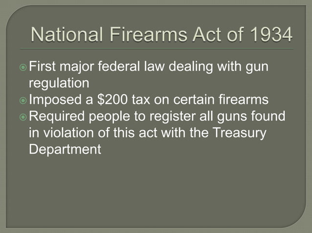 History of gun control in America | PPTX