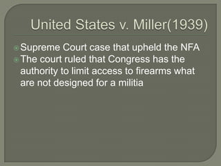 History of gun control in America | PPTX