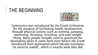 History of gymnastics | PPTX