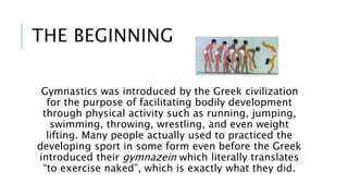 History of gymnastics | PPTX