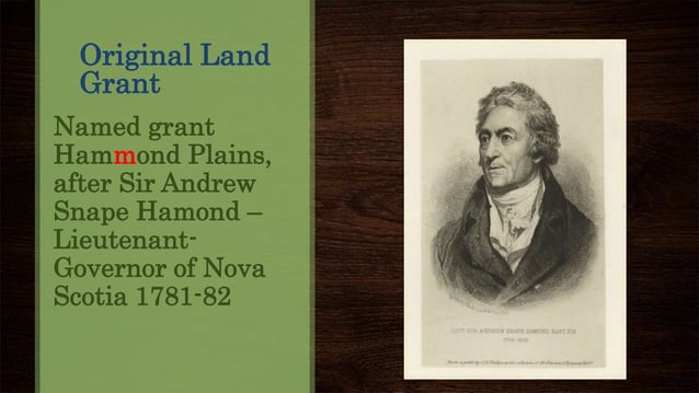 History of Hammonds Plains | PPT