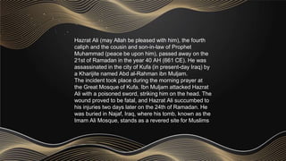 history of hazrat ALI A.S.pptx