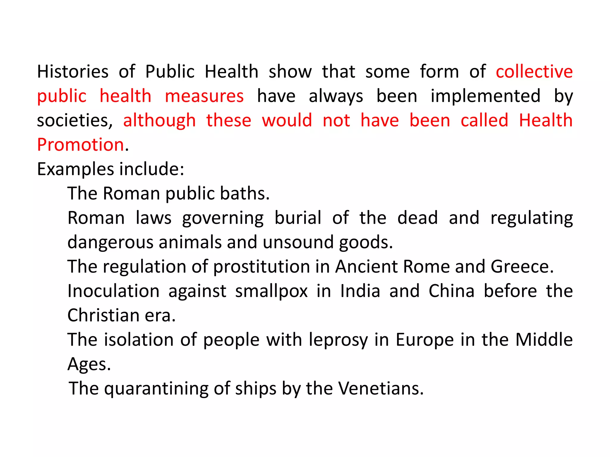 History of Health Education and Health Promotion | PPTX