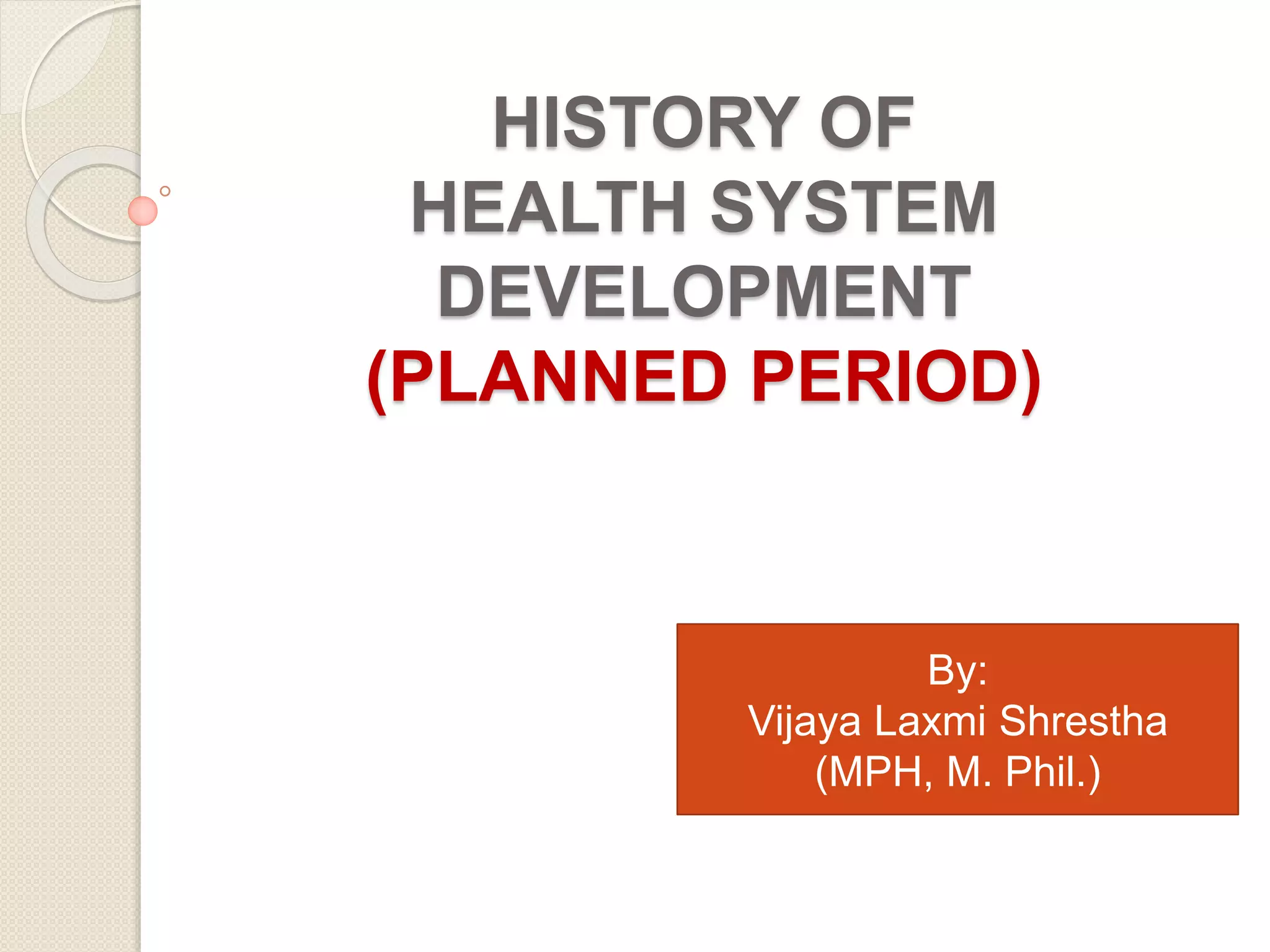 Unit - 1 Health Services (BPH306.1 - HSMN) Part 1 & 2 | PPT ...