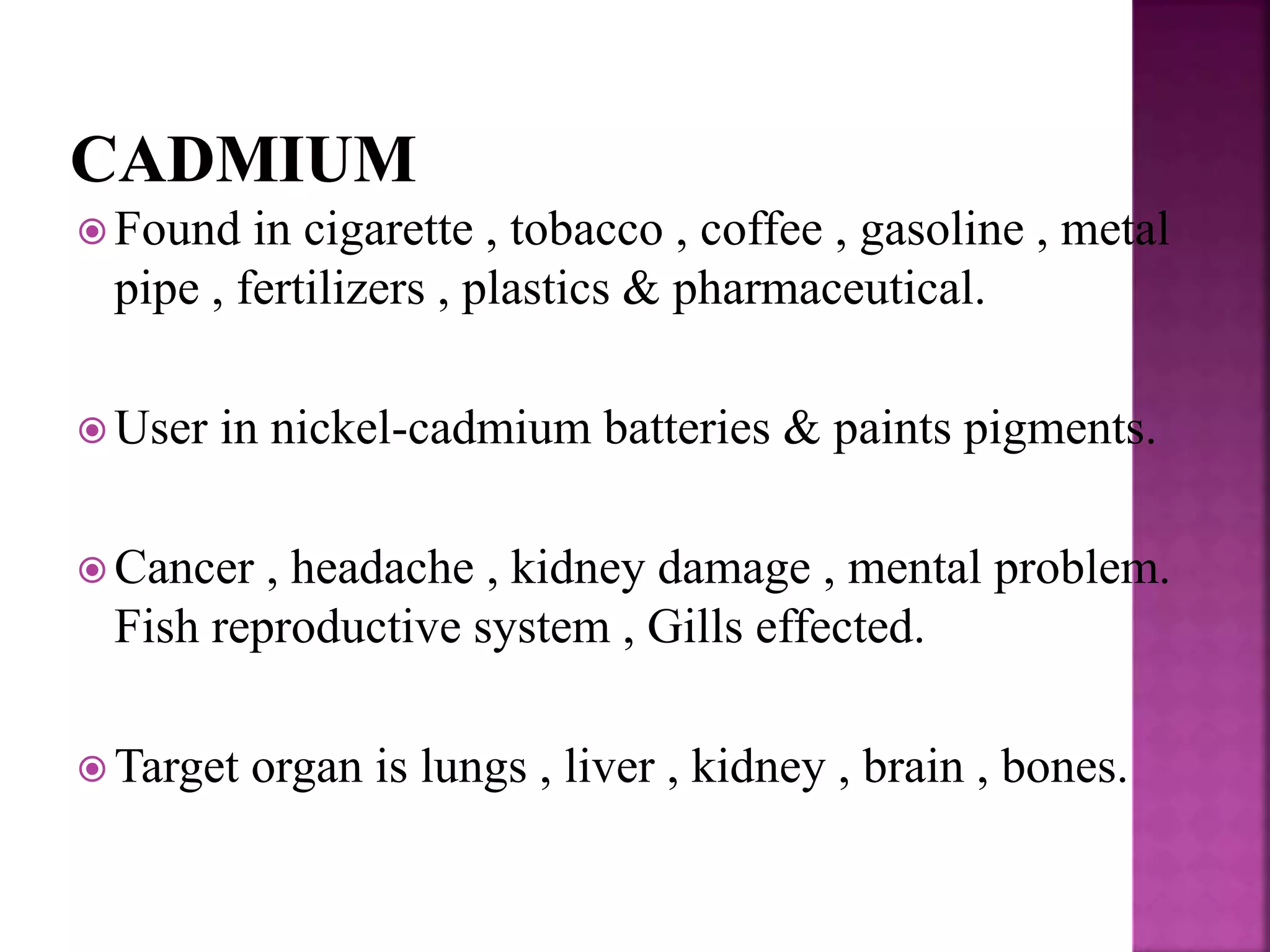 Heavy metals and heavy metal in water and soil. | PPTX