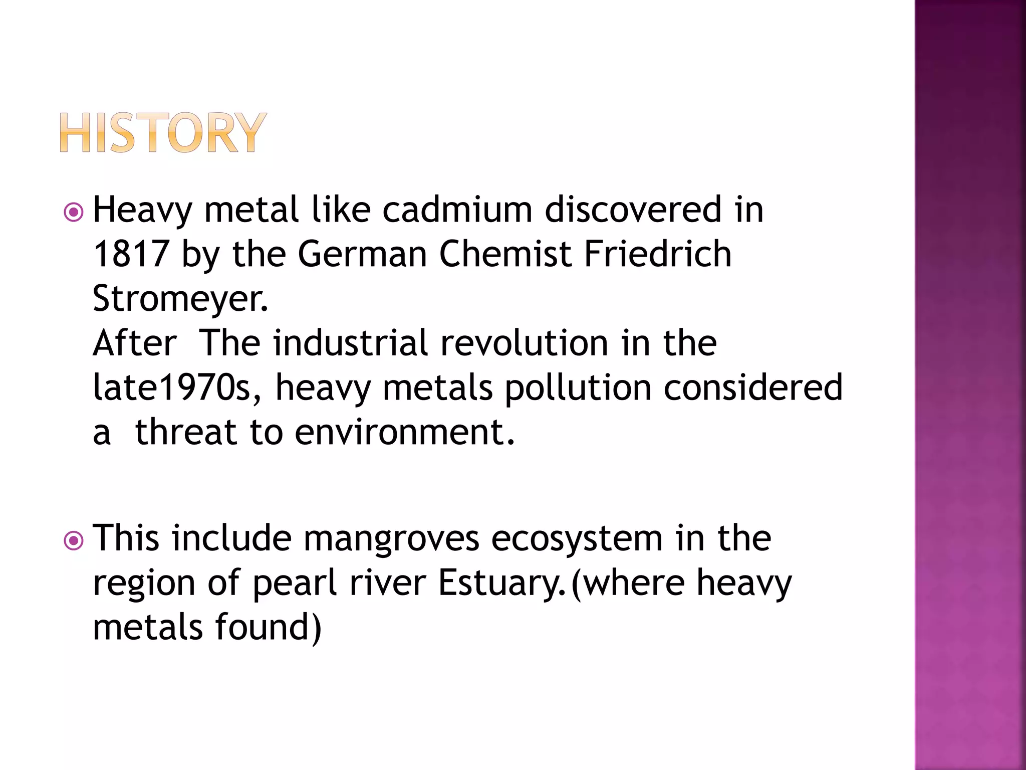 Heavy metals and heavy metal in water and soil. | PPTX