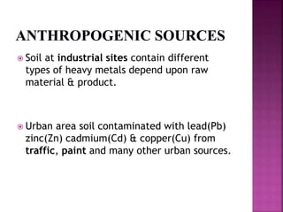 Heavy metals and heavy metal in water and soil. | PPTX