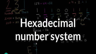 History of hexadecimal number system | PPTX