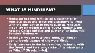 HISTORY OF HINDUISM_Powerpointpresentation | PPTX