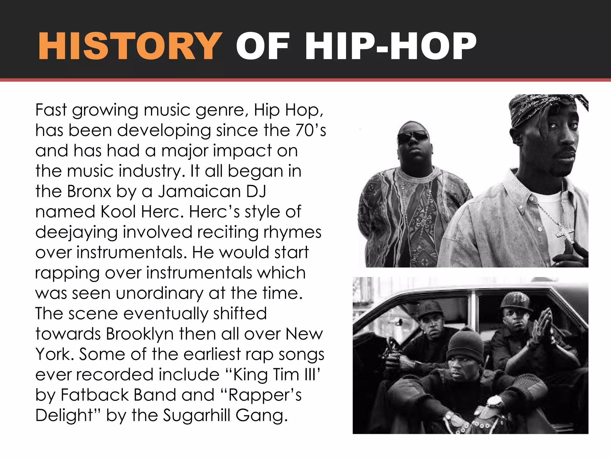 History of Hip-Hop | PPTX | Hip Hop Music | Music