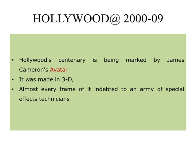 History of hollywood cinema | PPTX | History | Genres